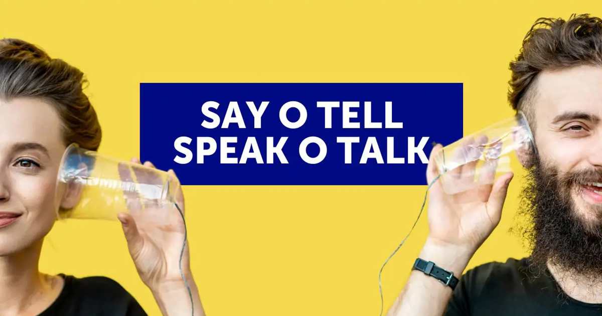 'Say', 'tell', 'speak' e 'talk': come usarli correttamente in inglese